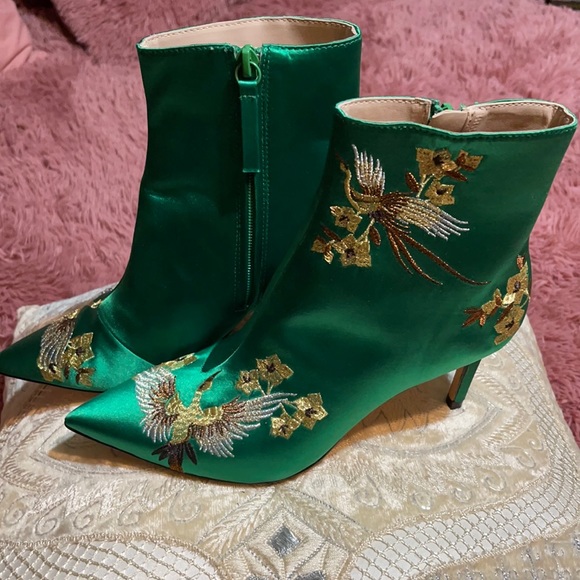 Zara | Shoes | Zara Basic Collection Satin Boots | Poshmark
